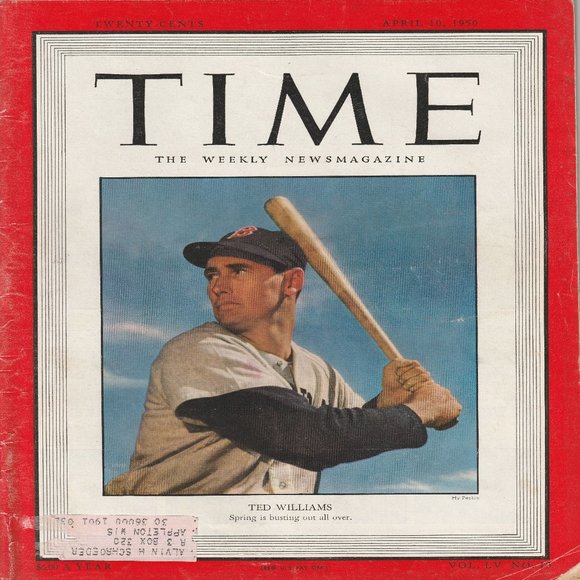 Time Magazine | Accents | Time Magazine With Cover Of Ted Williams April 1950 | Poshmark